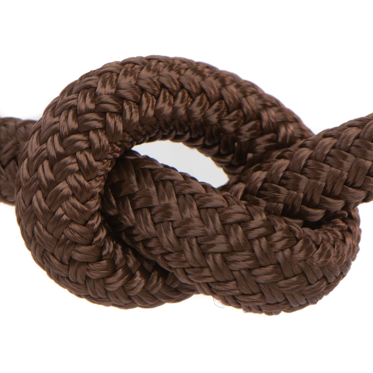 12mm Double Braided Rope Brown