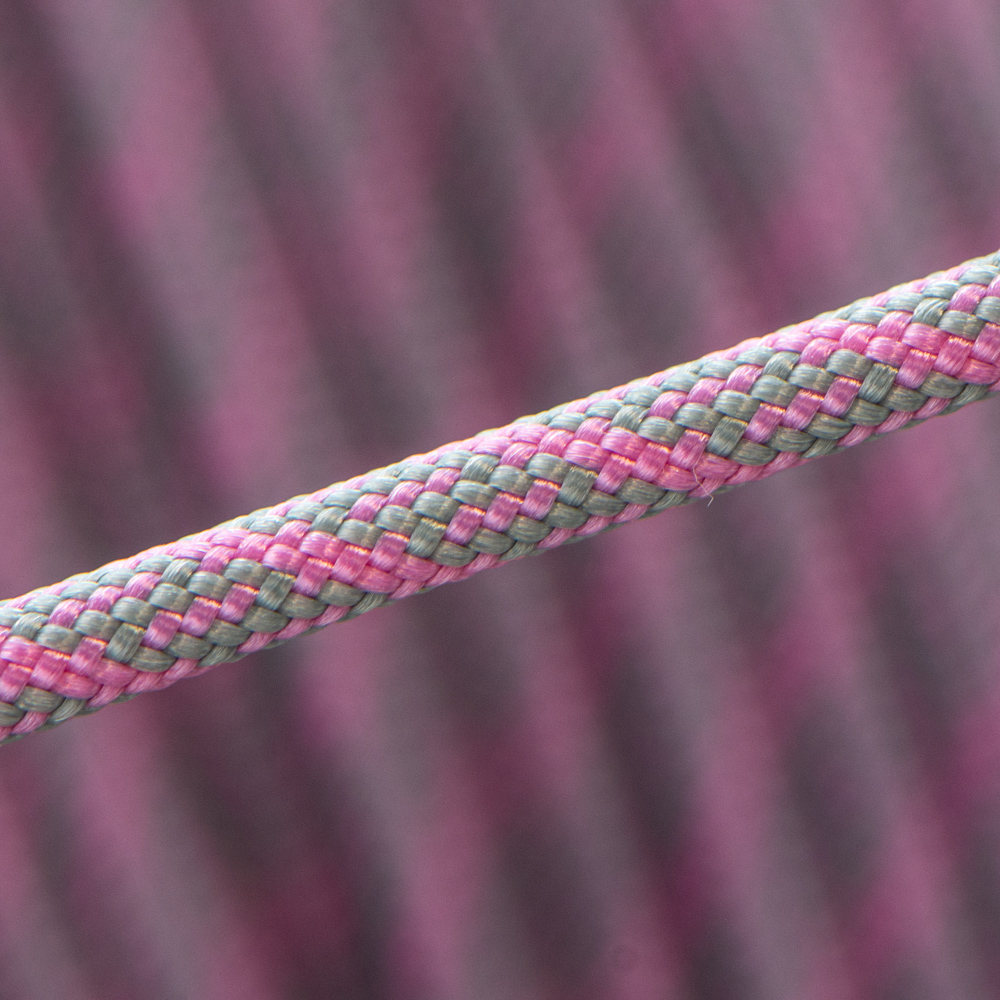 Bubble Gum Pink & Smoke Grey - Helix DNA Paracord 550 Type III
