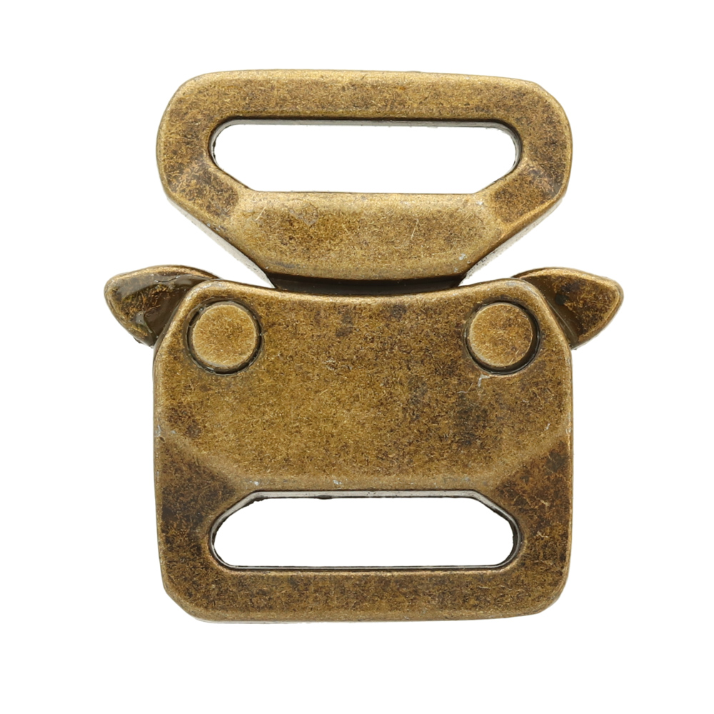 Antique Brass Metal Safe Lock Buckle - 15mm