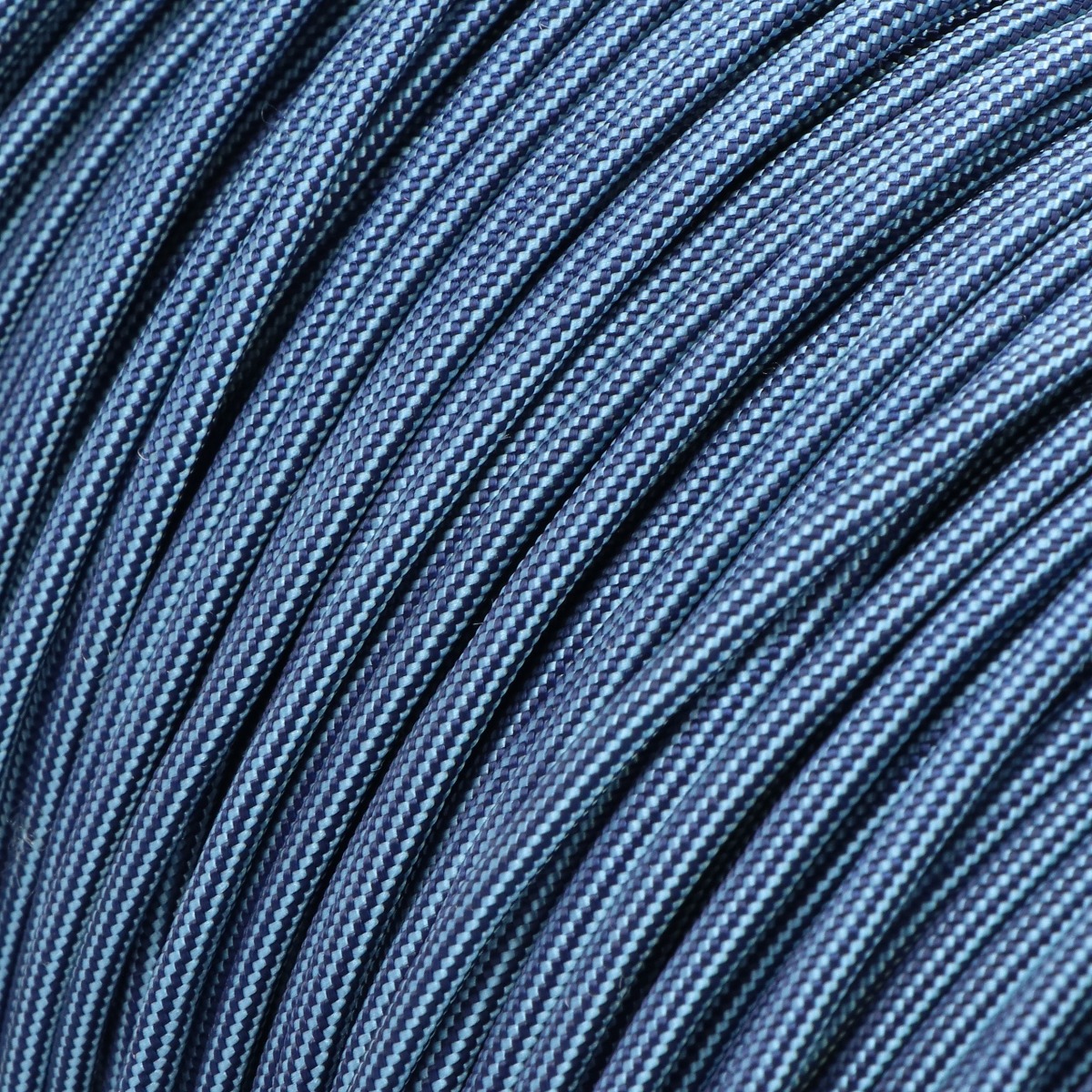 Midnight Blue & Baby Blue Stripes Paracord 550 Type III