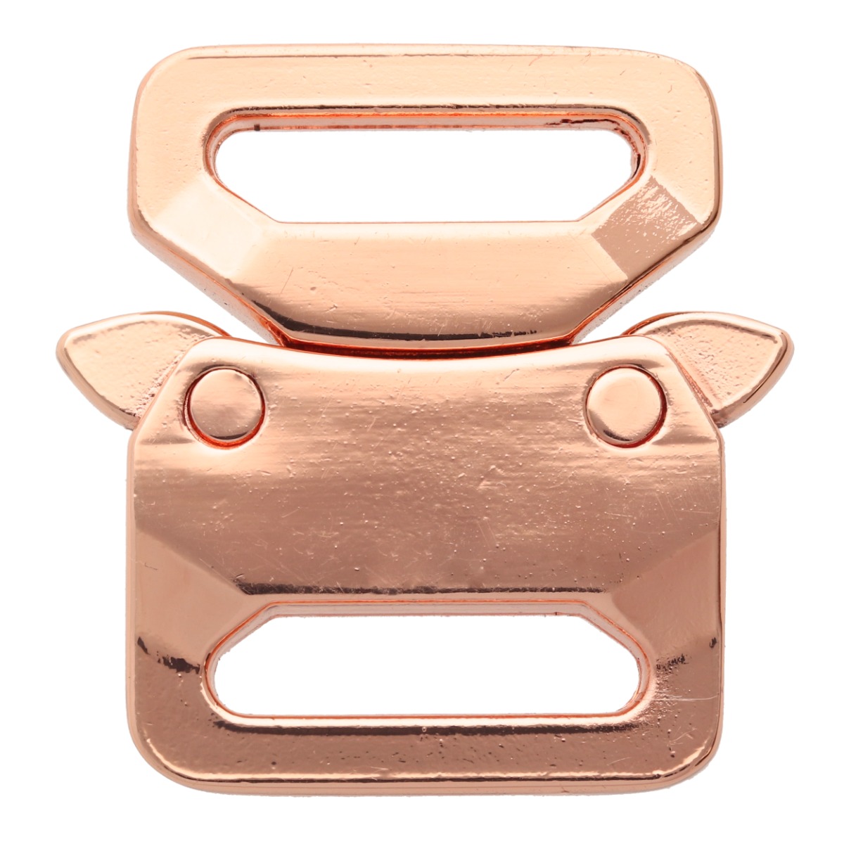 Rose Gold Metal Safe Lock Buckle - 20mm