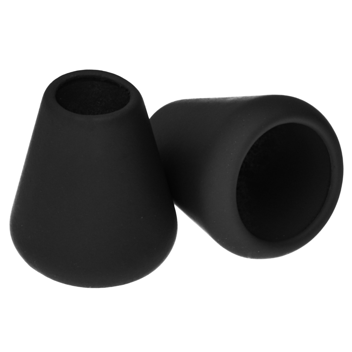 Silicon Cord End Cone 'Black' 6 mm