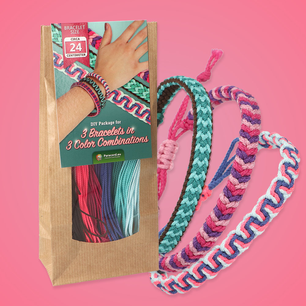 DIY Kit ''Flower patch'' - Make your own Paracord Bracelets