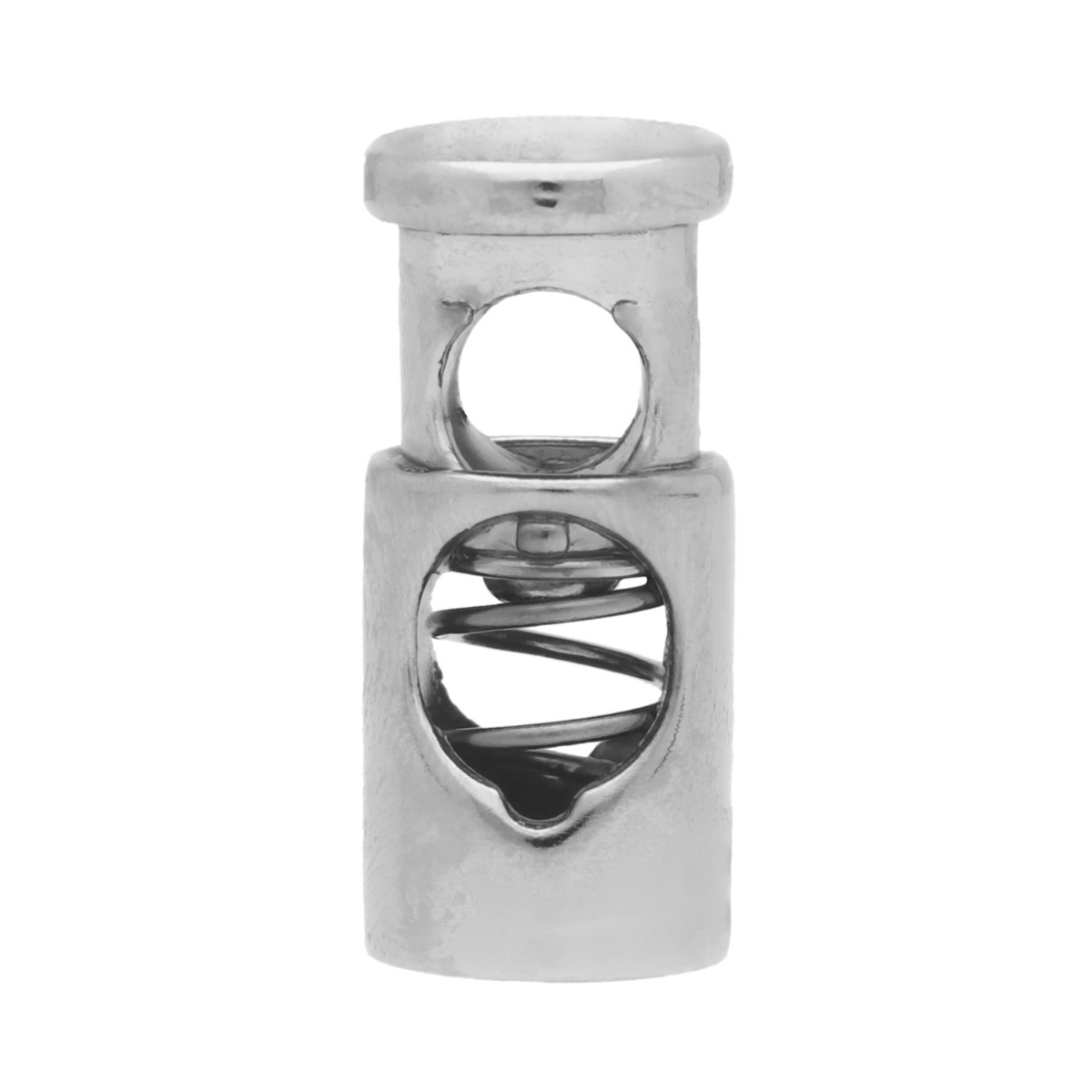 Cord Lock Metal - Silver 5 mm