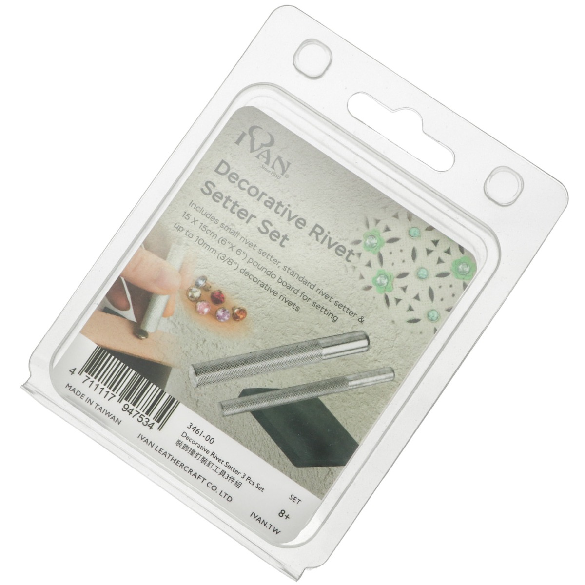 Decorative Rivet Setter Set 3 pc