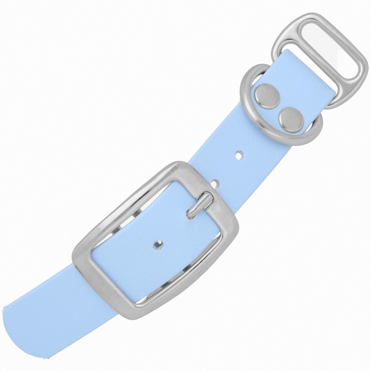 Polar Blue Biothane Adapter With Rivets 25 mm