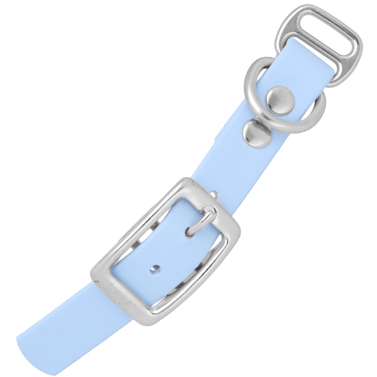 Biothane Adapter With Rivets Polar Blue 20 mm