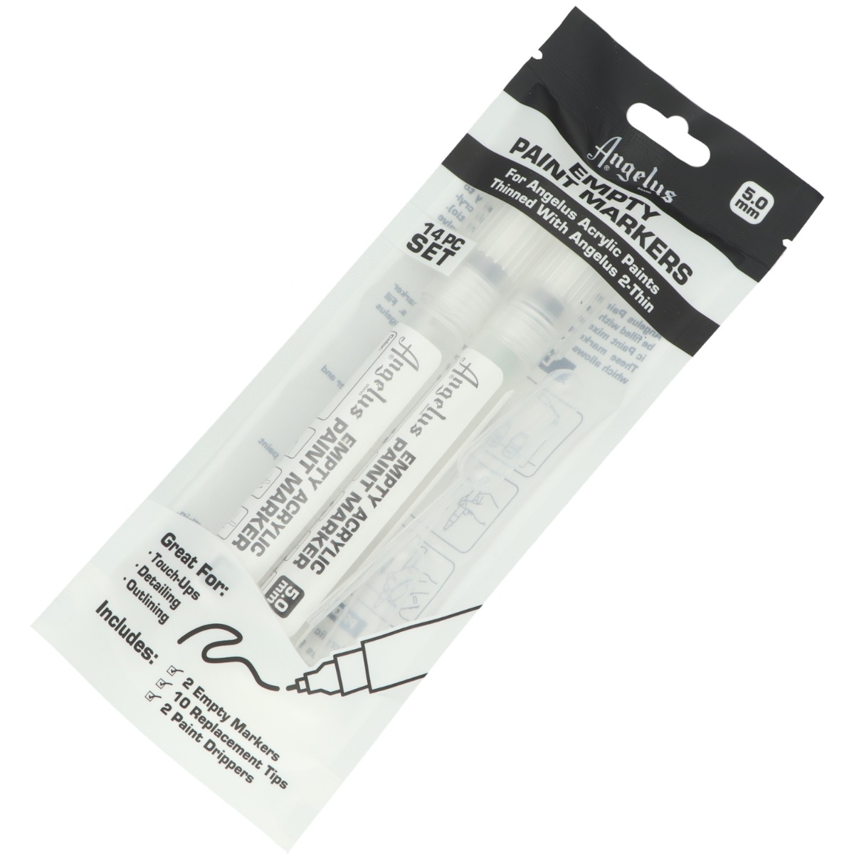 Angelus Empty Paint Marker Set 5 mm