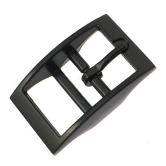 Double-Barred Belt Buckle Black