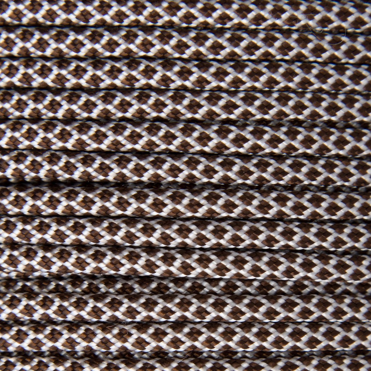 White & Walnut Brown Diamonds Paracord 550 Type III