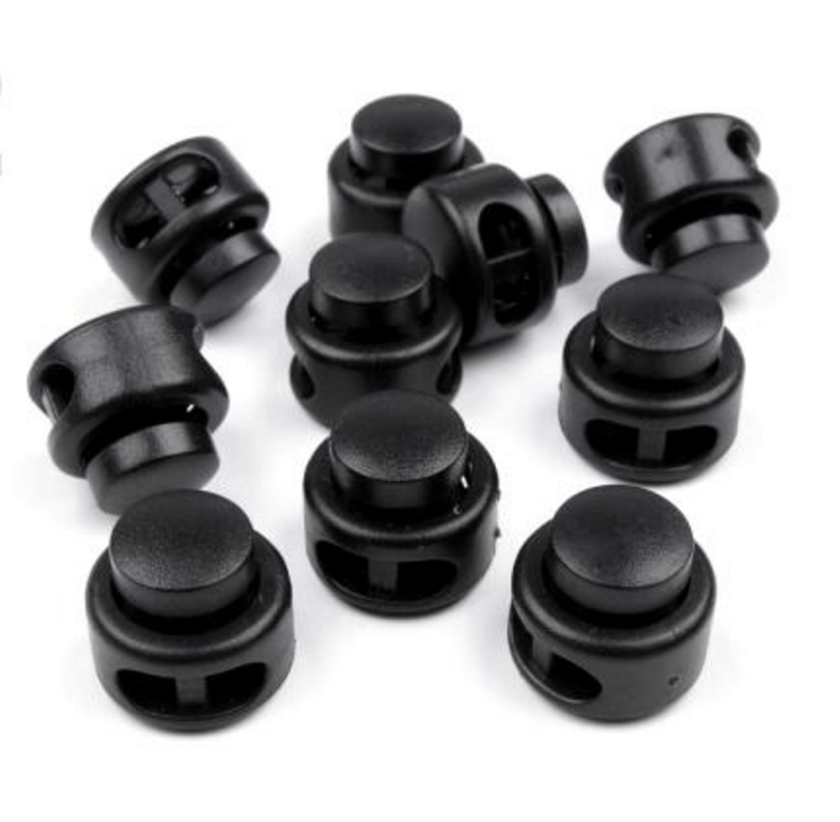 Round 2-hole Cord Lock Stopper Toggles 13x15mm